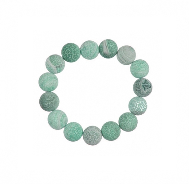 Zapestnica MODRI in ZELENI ahat 12 mm